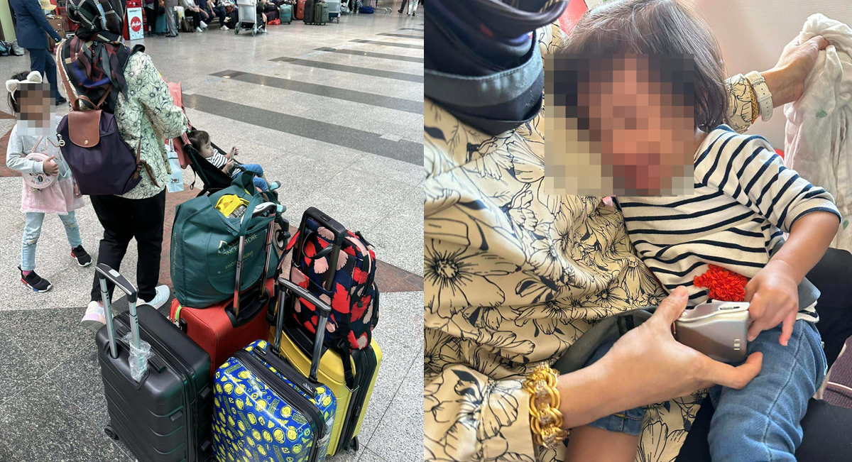 'Kru airline cuba halau anak saya berusia 2 tahun keluar dari pesawat ...