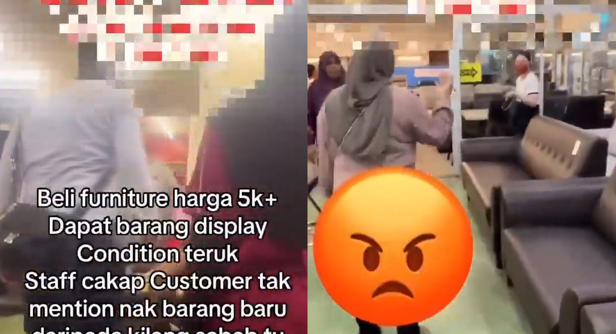 'Jangan tipu! Saya sudah cakap tak mau perabot display!' - Lelaki dakwa rugi RM5K+ ditipu kedai ...