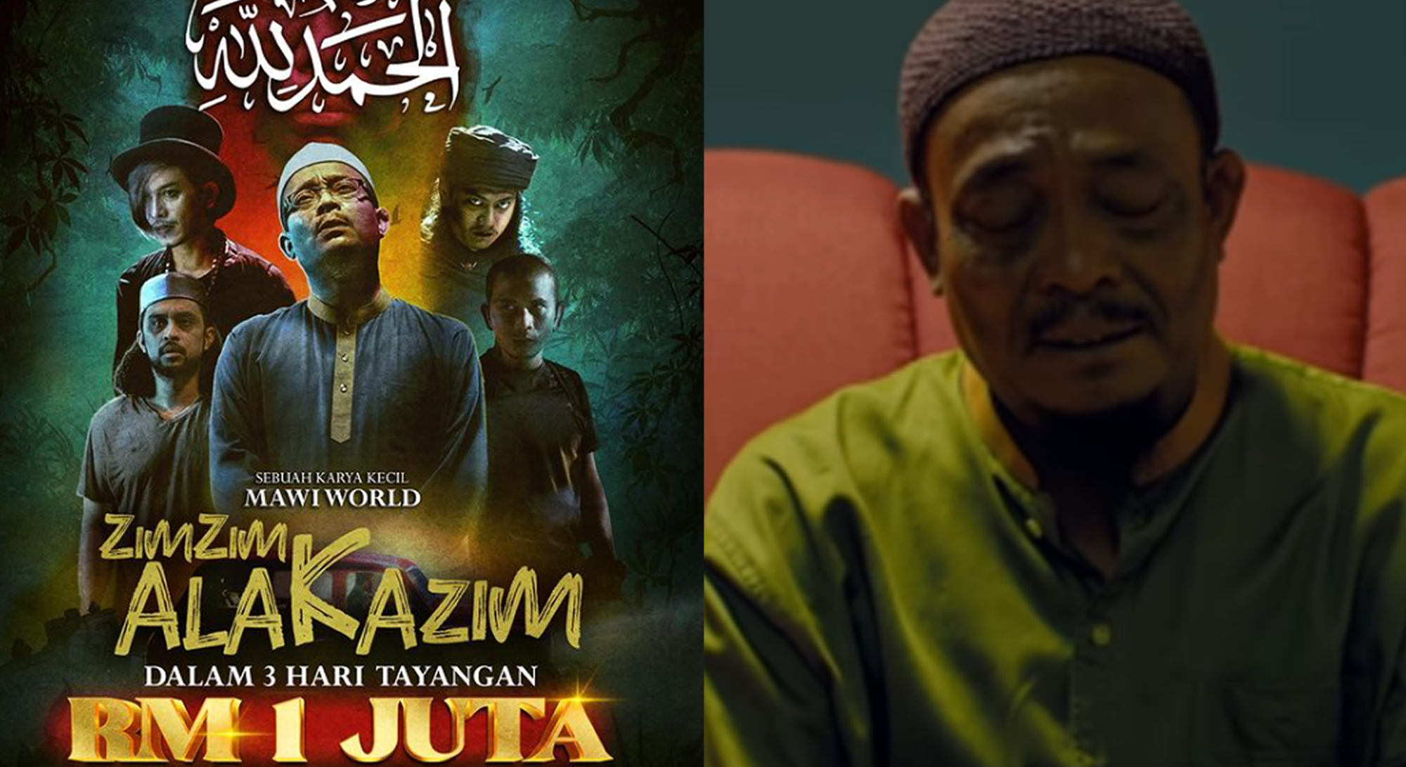 3 hari tayangan, filem Zim Zim Ala Kazim catat kutipan RM1 juta | The ...