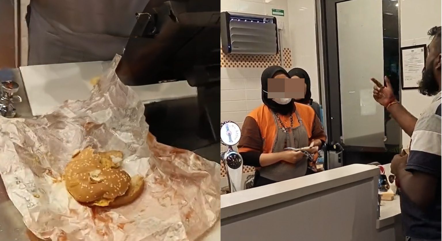'Ini dah termakan tau?' - Pelanggan beragama Hindu termakan burger ...