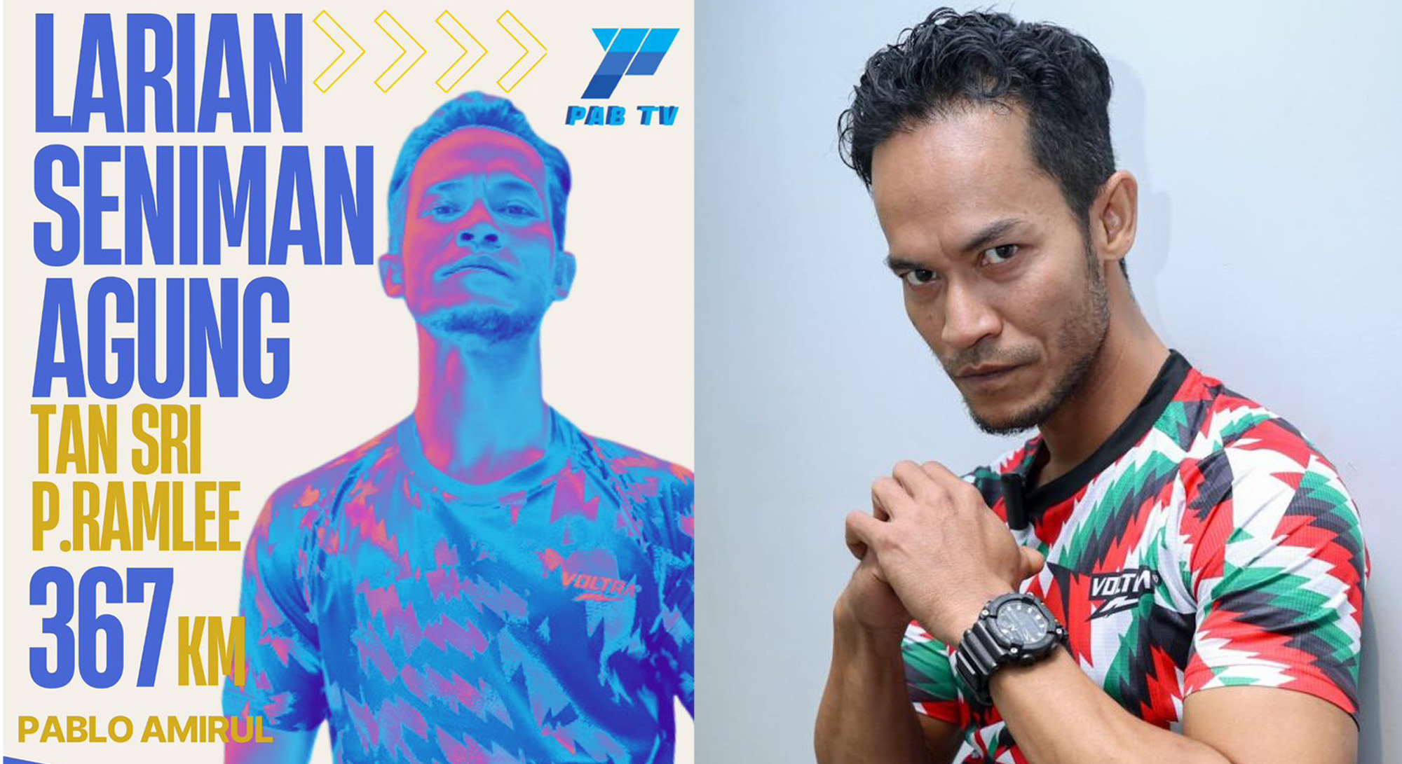 Pablo Amirul lakukan larian solo 367 km, niat bantu golongan industri ...