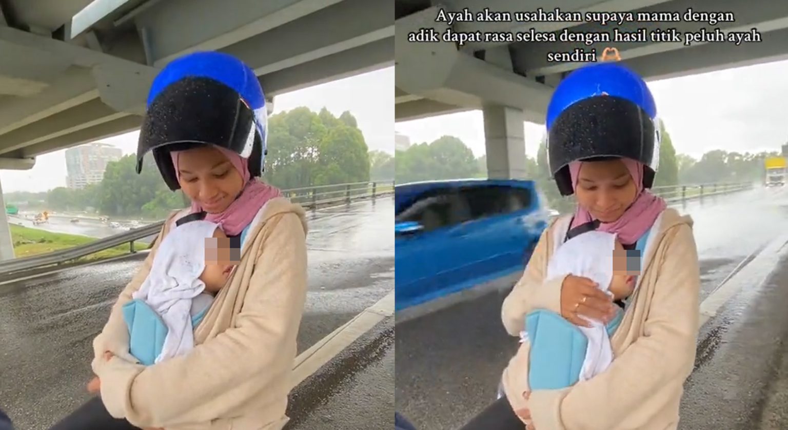 'Kau suami yang beruntung bang, ada isteri sanggup hidup susah & senang ...