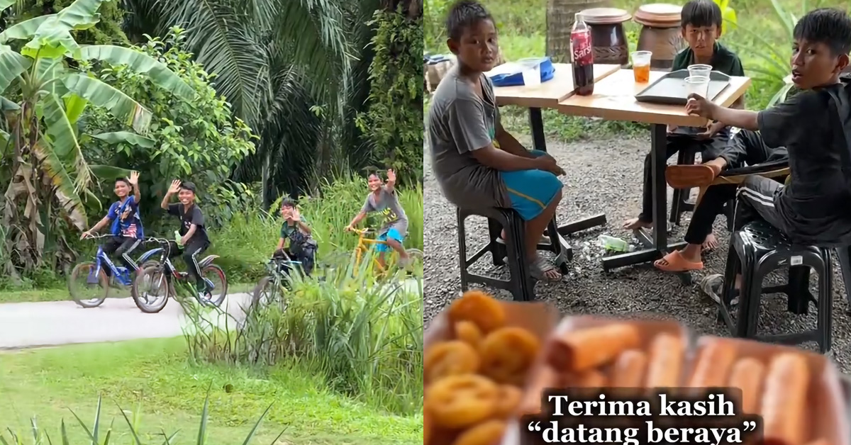 Peniaga Syukor Burger jemput budak-budak beraya, serikan gerainya yang ...