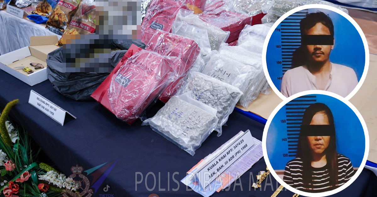 Suami isteri disyaki ketua sindiket edar dadah RM3.1 juta ditahan di Kelantan | The Reporter